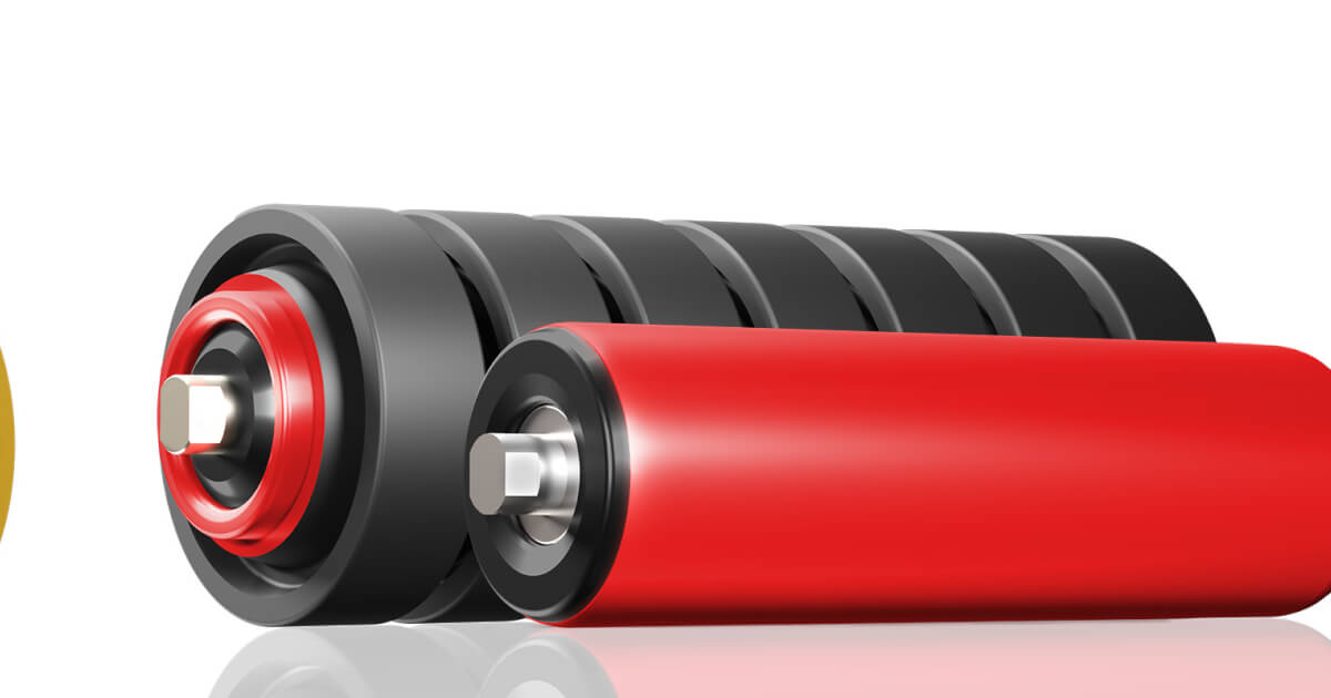 Belt conveyor rollers for bulk material handling | Rulmeca